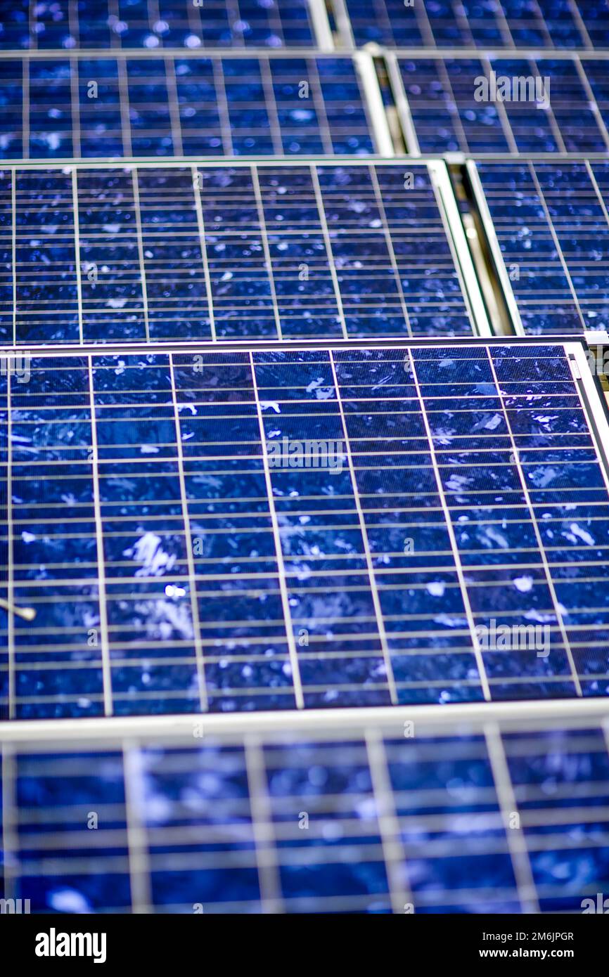 Commercial solar panel installations in the U.S Stock Photo - Alamy