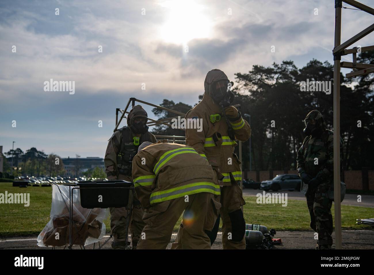 U.S. Air Force Airman 1st Class Cole Zajac and Airman 1st Class Jace ...