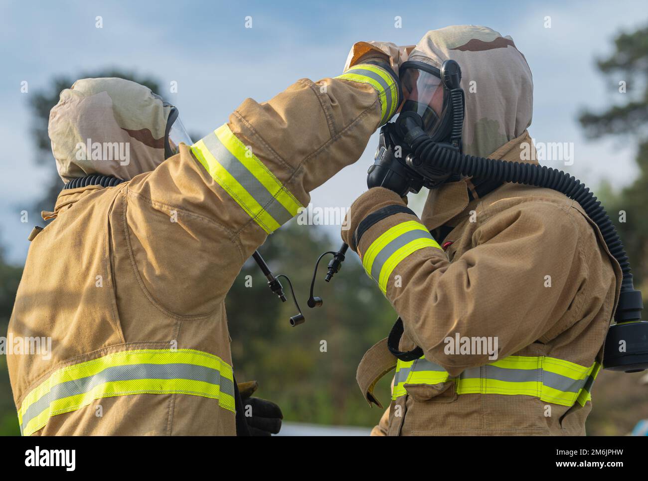 U.S. Air Force Airman 1st Class Cole Zajac and Airman 1st Class Jace ...