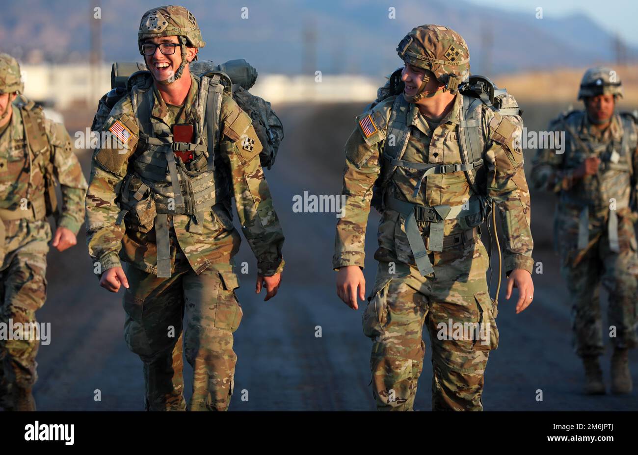 From left to right, Sgt. Craighton Jones and Spc. Ashton Cabrera with ...