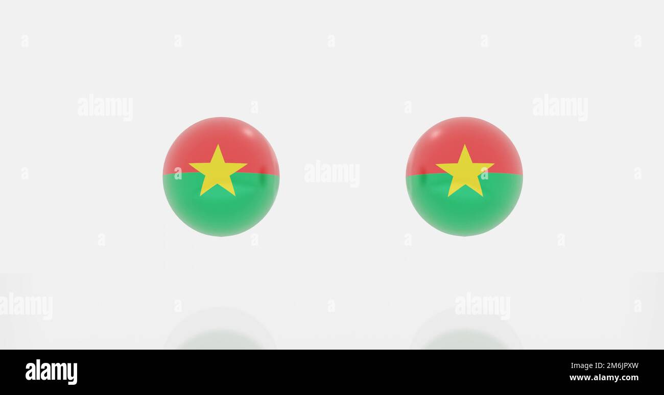 Burkina Faso flag icon or symbols Stock Photo - Alamy