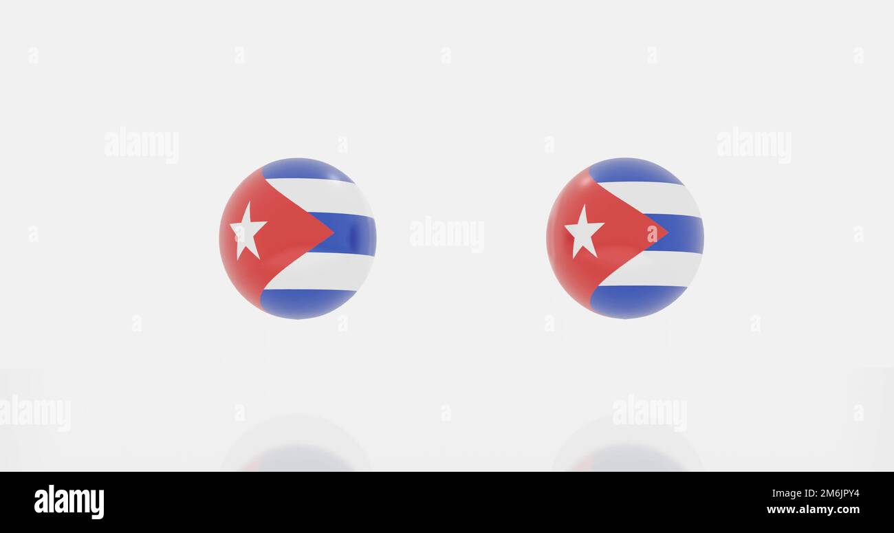 Cuba flag icon or symbols Stock Photo - Alamy