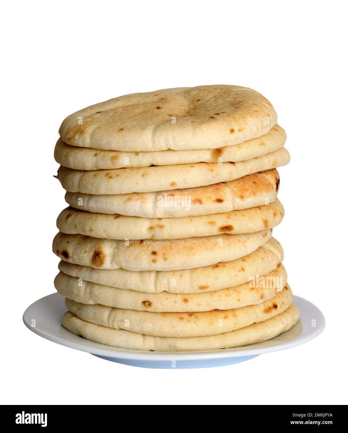 Stack of pita on a plate Stock Photo - Alamy