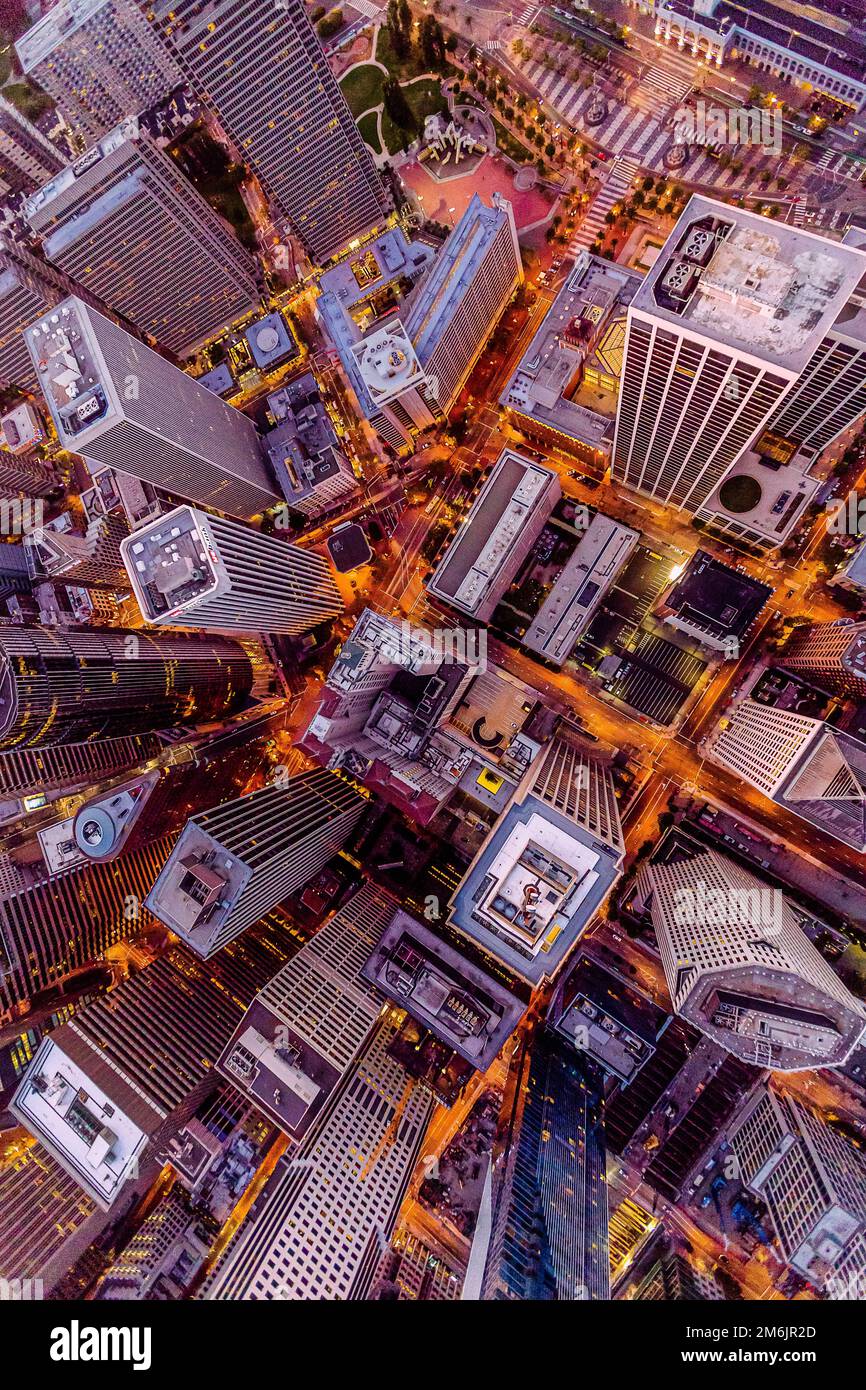 Vertigo Aerial Photography - Ferry Building San Francisco Stock Photo ...