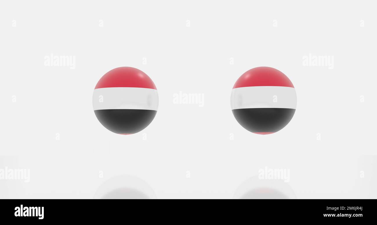 Yemen flag icon or symbols Stock Photo - Alamy