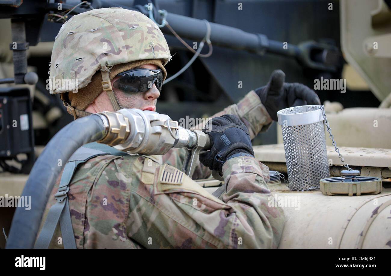 Spc. Russell Gregory, a petroleum supply specialist with A Company ...