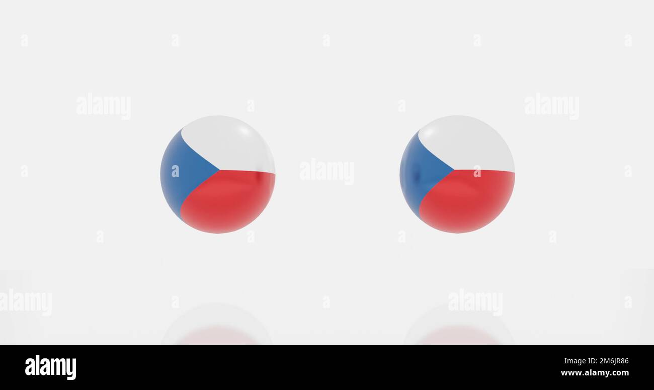 Czech republic flag icon or symbols Stock Photo - Alamy