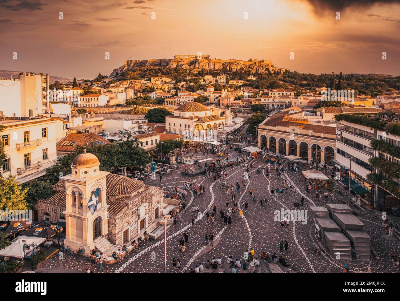 Aerial view of the acropolis in athens hi-res stock photography and images - Alamy