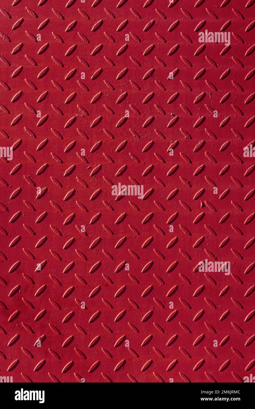 Corrugated metal surface with diamond plate texture. The diamond steel ...