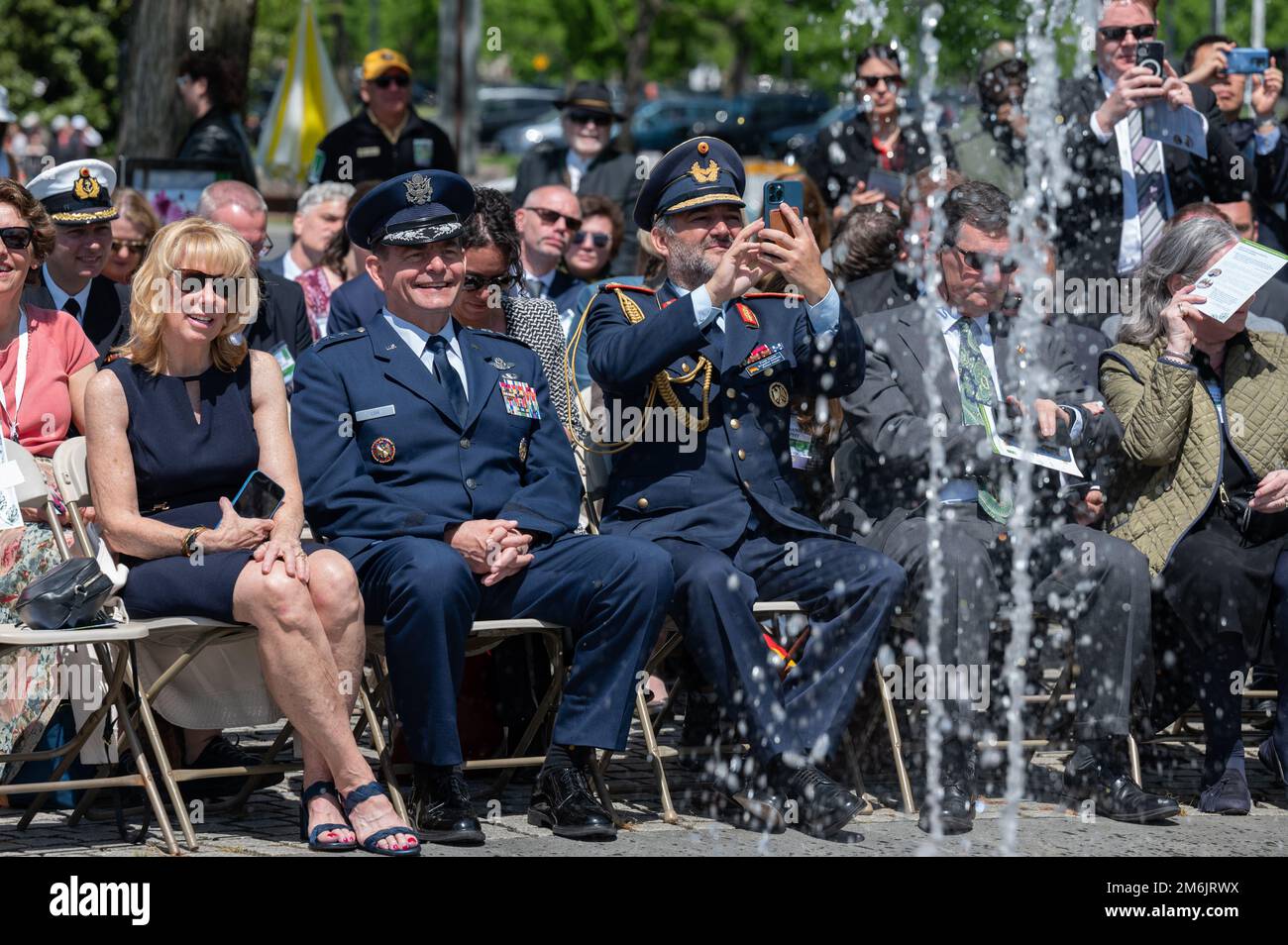 U.S. Air Force Lt. Gen. Michael A. Loh, center, director, Air National ...