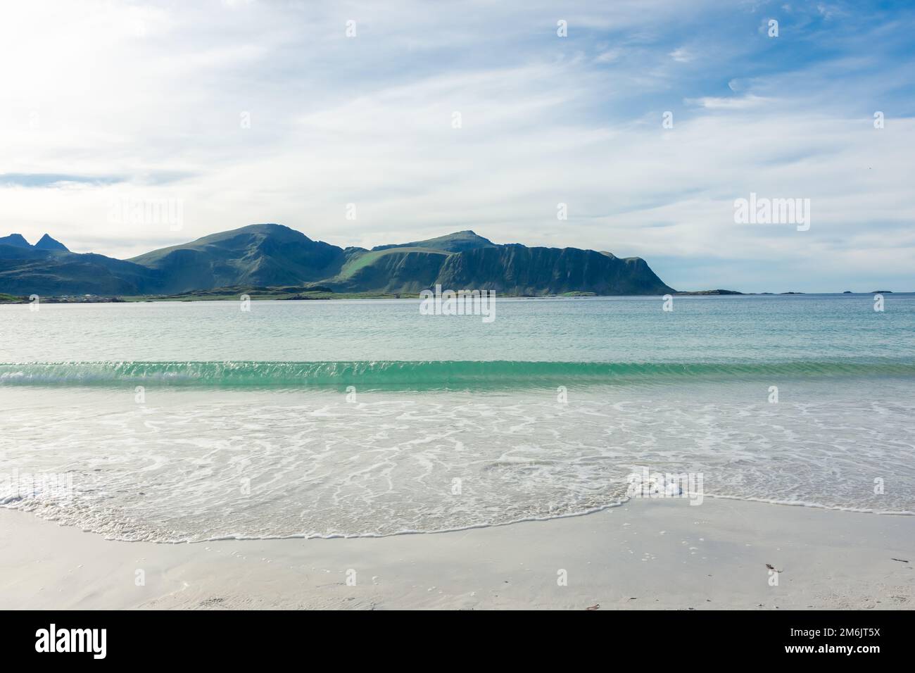 Ramberg Beach in the Lofoten Islands, Norway Stock Photo - Alamy