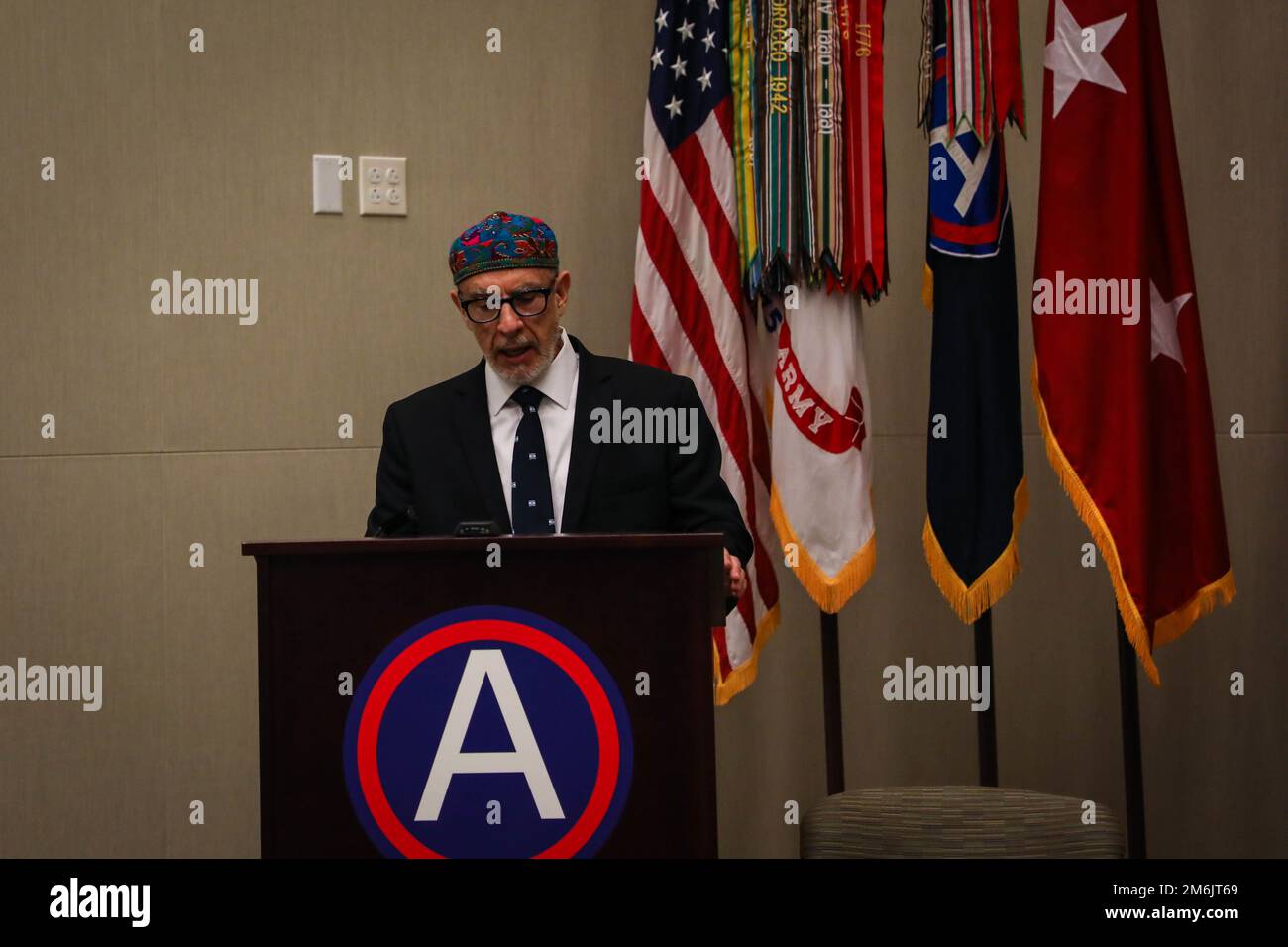 Rabbi Jonathan Case says the invocation during U.S. Army Central's ...