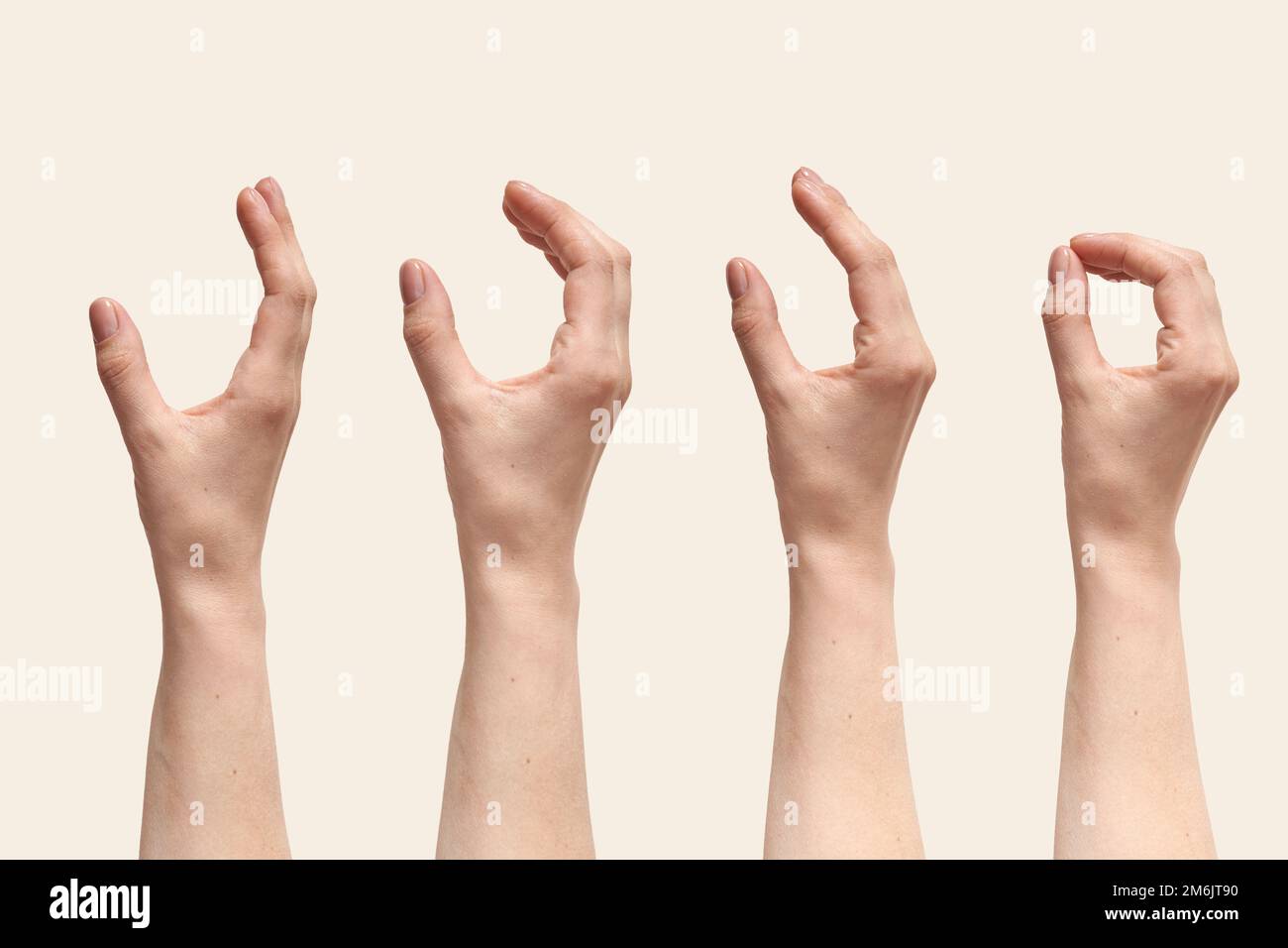 Hand with measuring symbols Stock Photo - Alamy