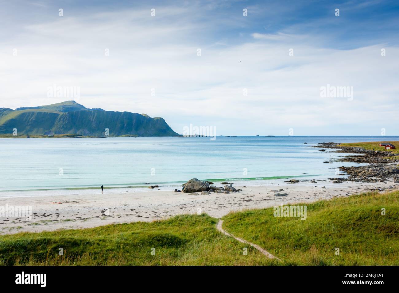 Ramberg Beach in the Lofoten Islands, Norway Stock Photo - Alamy