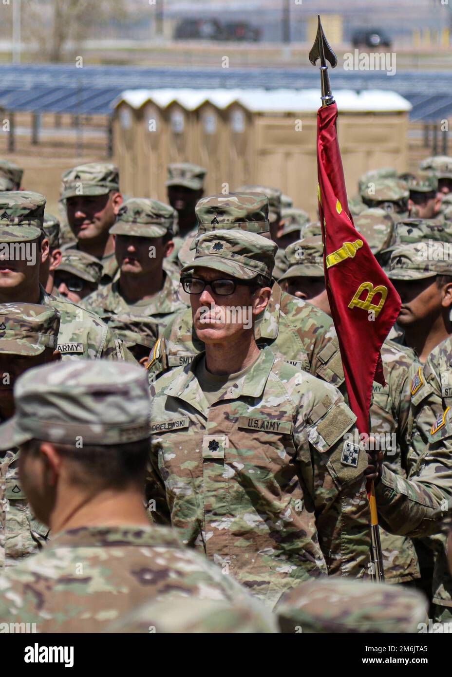 Lt. Col. Adam Ropelewski, commander of 2nd Battalion, 77th Field ...