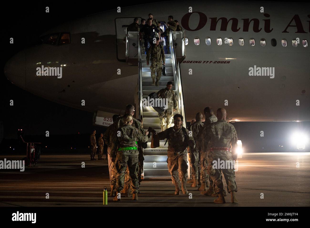Airmen assigned to the 55th Fighter Generation Squadron, 55th Fighter ...