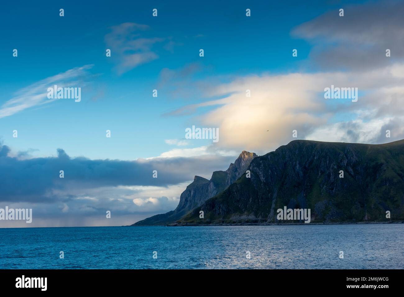 Mountains of the Lofoten Islands, Norway Stock Photo - Alamy