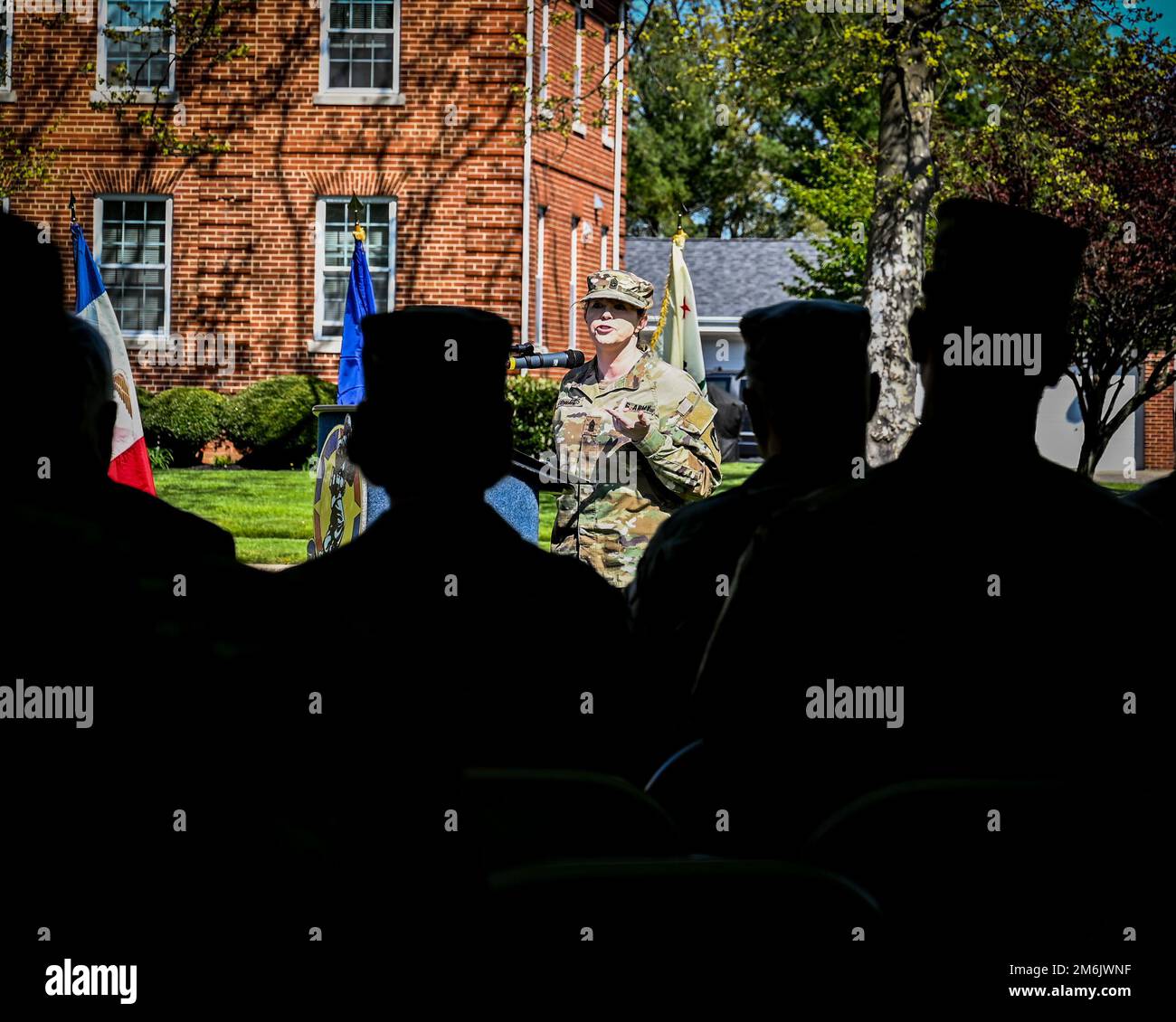 U.S. Army Command Sgt. Maj. Tamara Edwards, Army Support Activity Fort ...