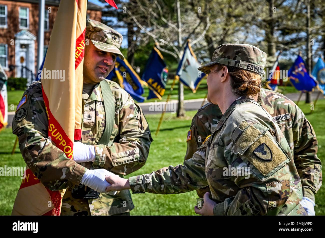 U.S. Army Command Sgt. Maj. Tamara Edwards, Army Support Activity Fort ...