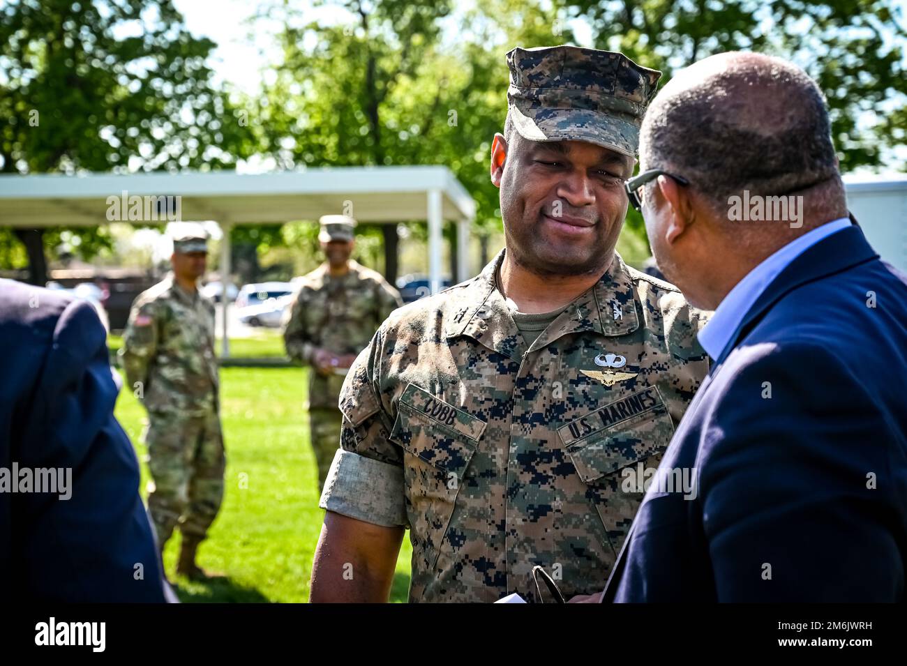 U.S. Marine Corps. Col. Llonie Cobb, Marine Aircraft Group 49 ...