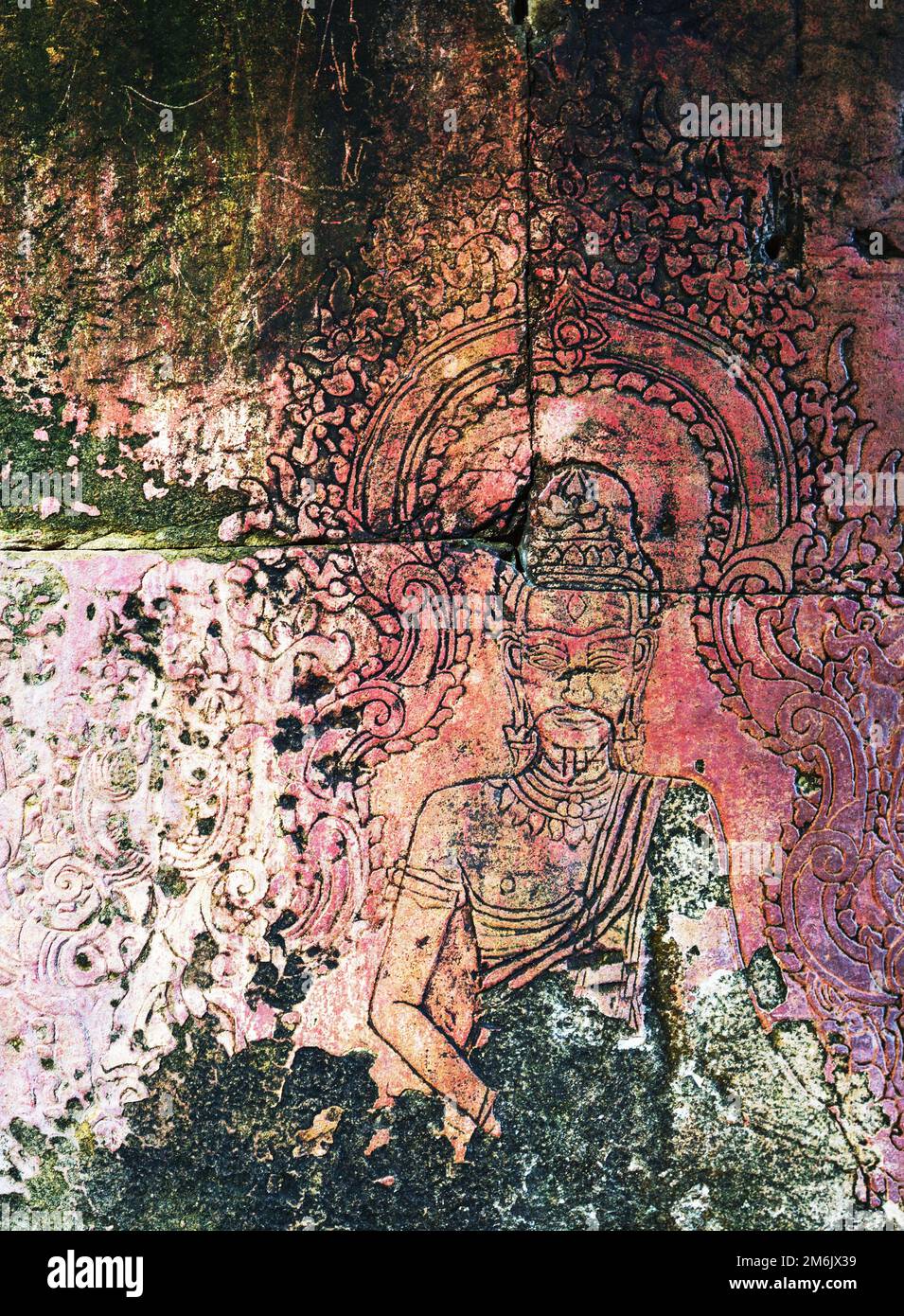 Carving in Angkor Stock Photo - Alamy