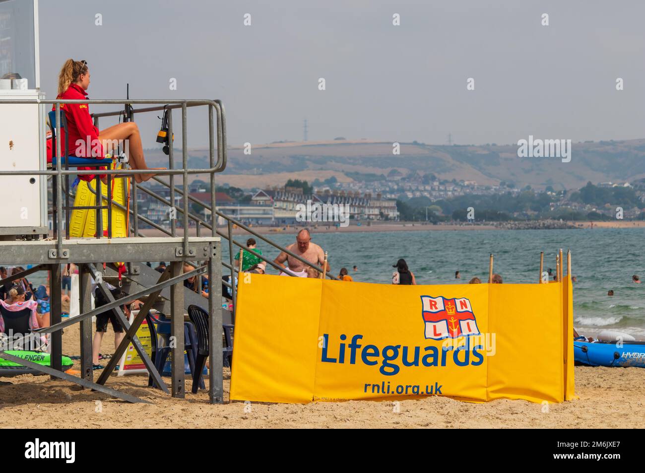 Weymouth beachfront sign hi-res stock photography and images - Alamy