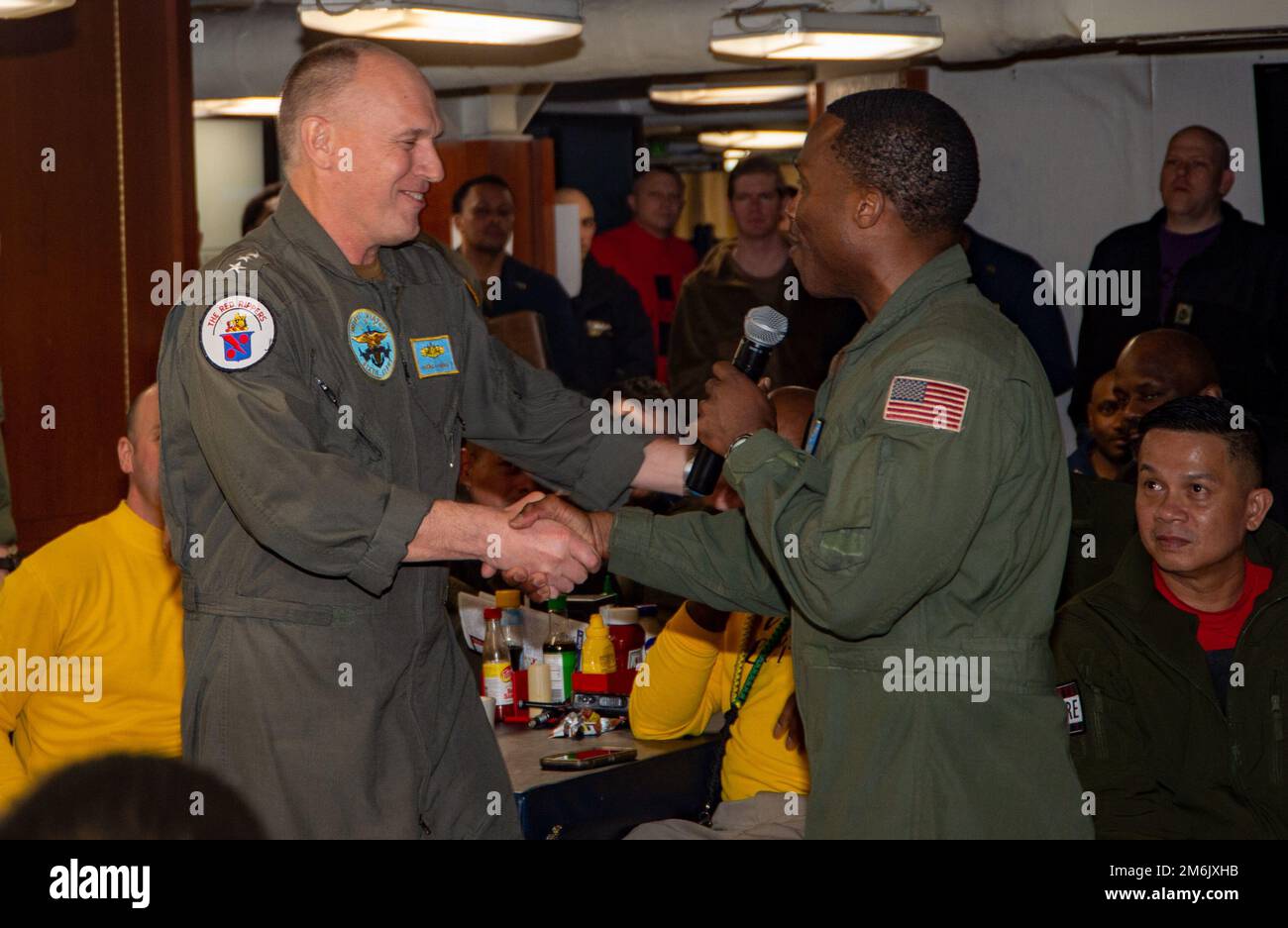 220429-N-TO573-1179 ADRIATIC SEA (April 29, 2022) Vice Adm. Gene Black III, commander, U.S ...
