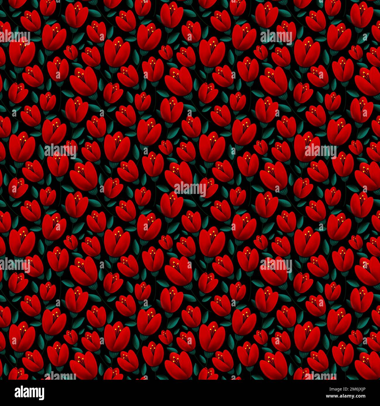 Seamless pattern fresh red hi-res stock photography and images - Alamy