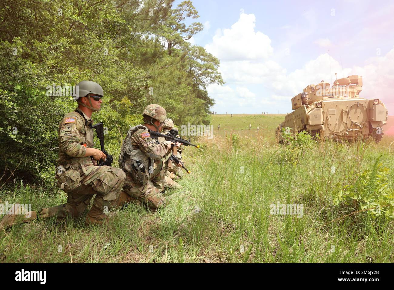 U.S. Army Soldiers with 1st Squadron, 98th Cavalry Regiment, 155th ...