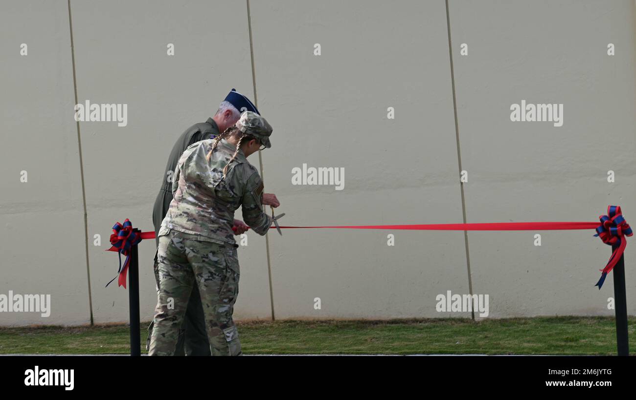 Brig. Gen. Jeremy Sloane, 36th Wing commander and Lt. Col. Rebecca ...