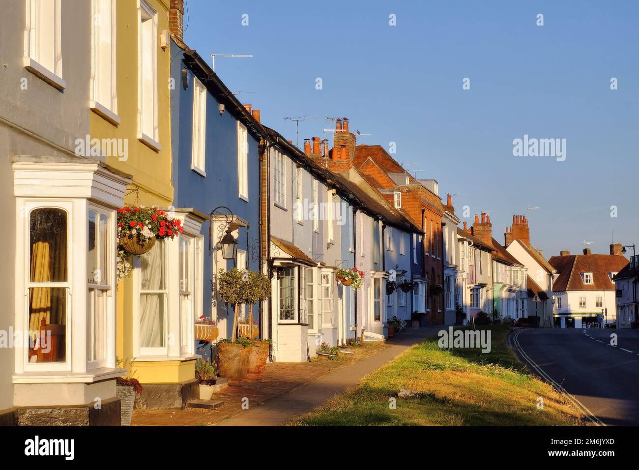 Alresford: Colourful row of Georgian houses on East Street soon after ...