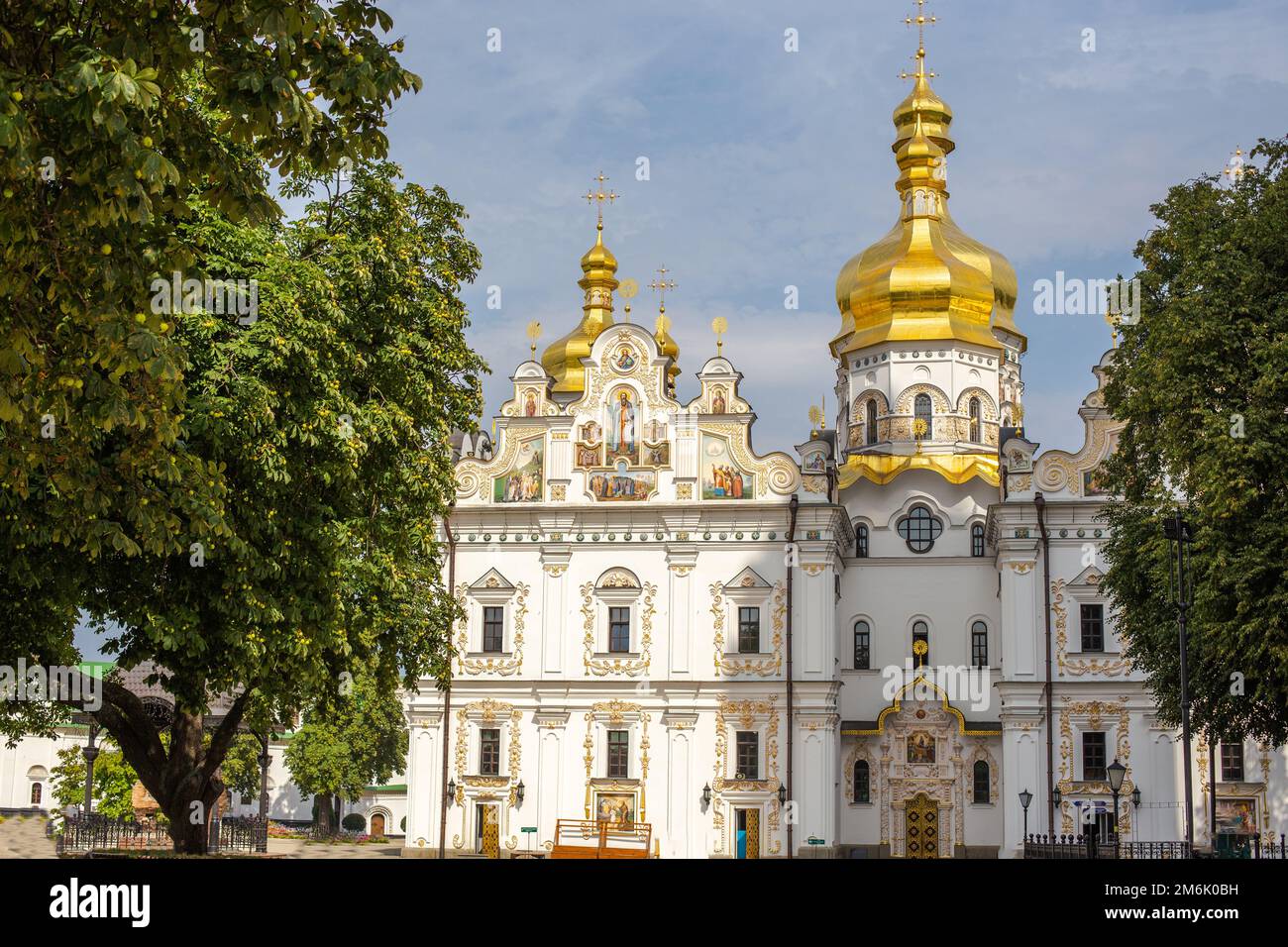Kyiv Pechersk Lavra, Holy Dormition cathedral. Main temple of Kyiv ...