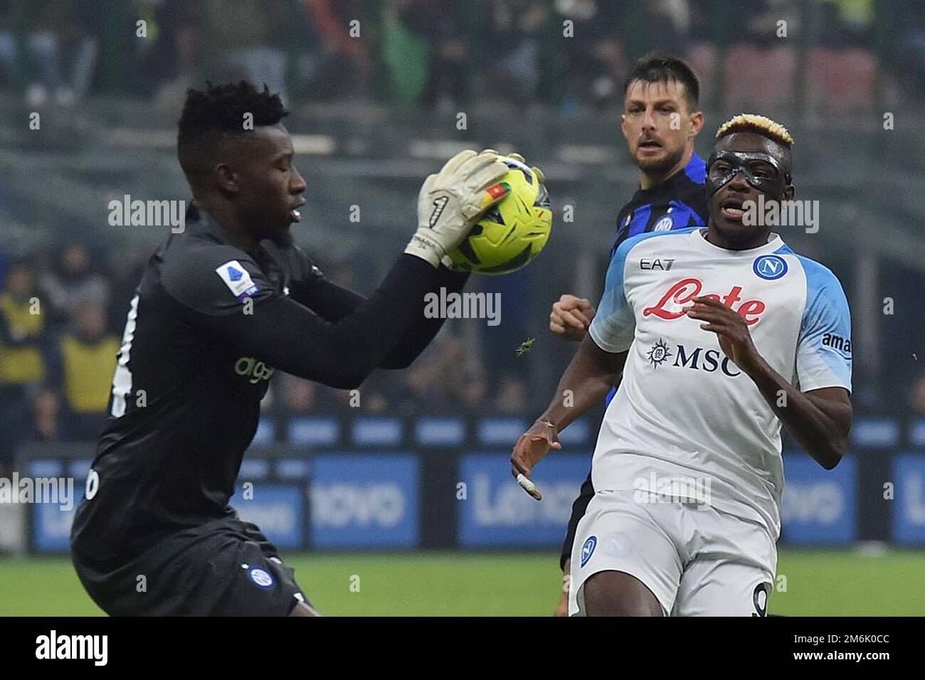 January 4, 2023, Milan, Italy: Milan, Italy, San Siro stadium, January 04, 2023, Andr Onana of ...