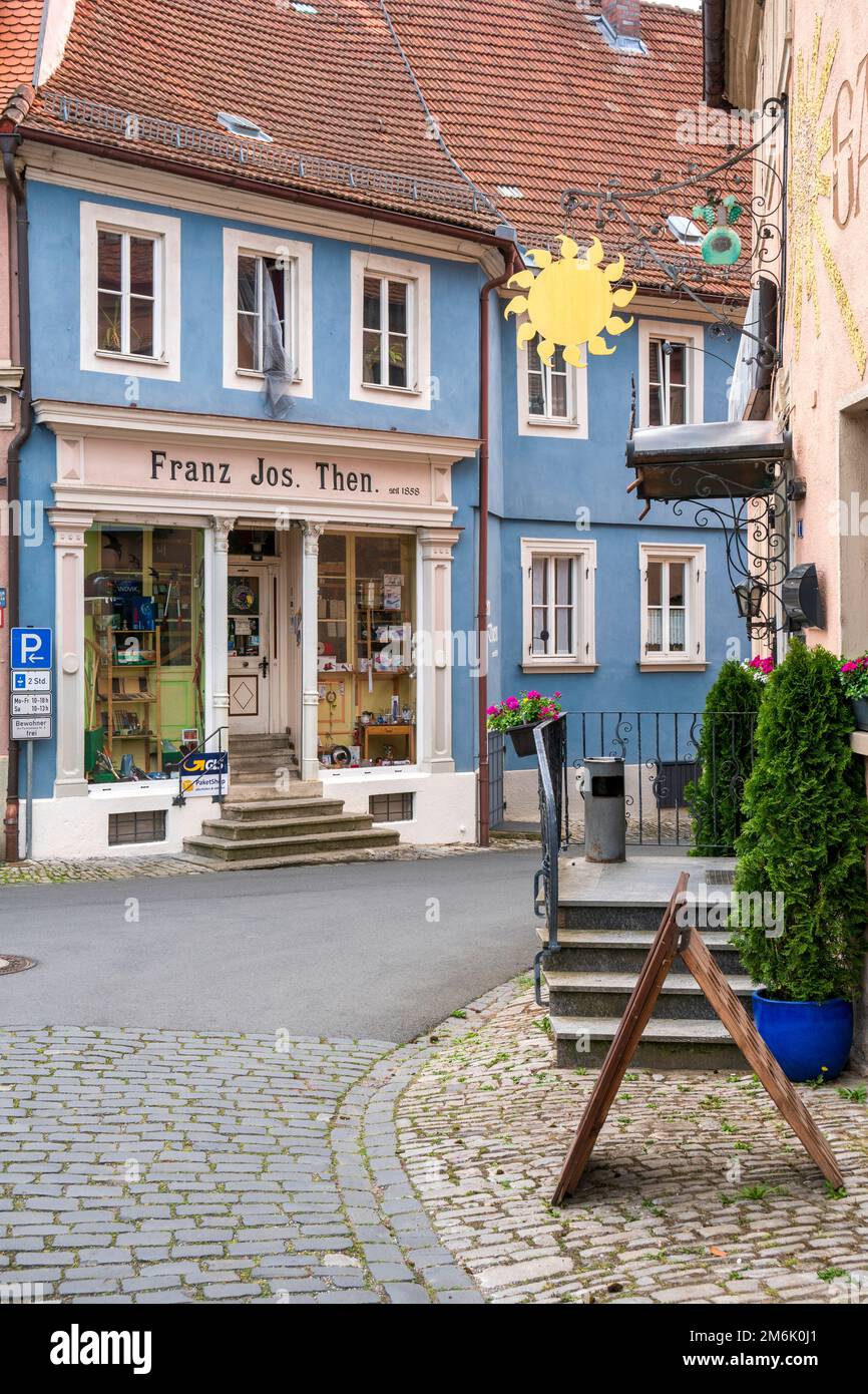 The historic old town of Dettelbach on the Main in Lower Franconia ...