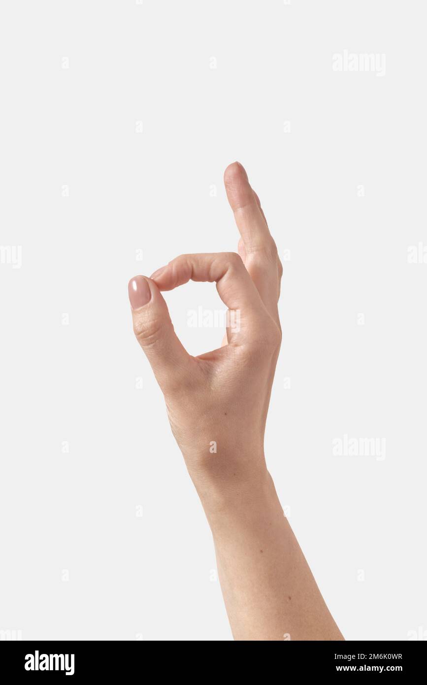 Zero hand gesture hi-res stock photography and images - Alamy