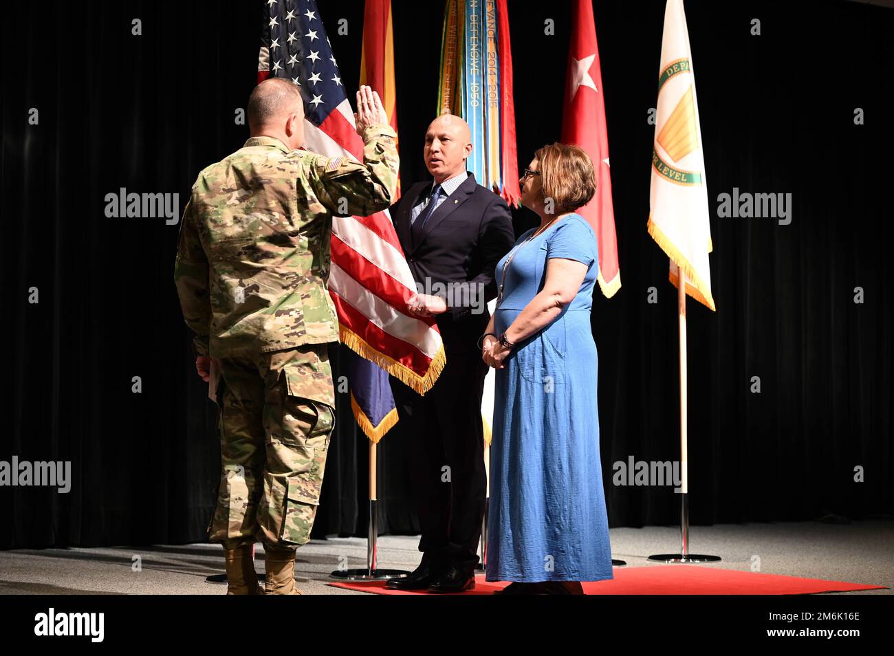 During a ceremony April 29, at Fitch Auditorium Maj. Gen. Anthony R ...