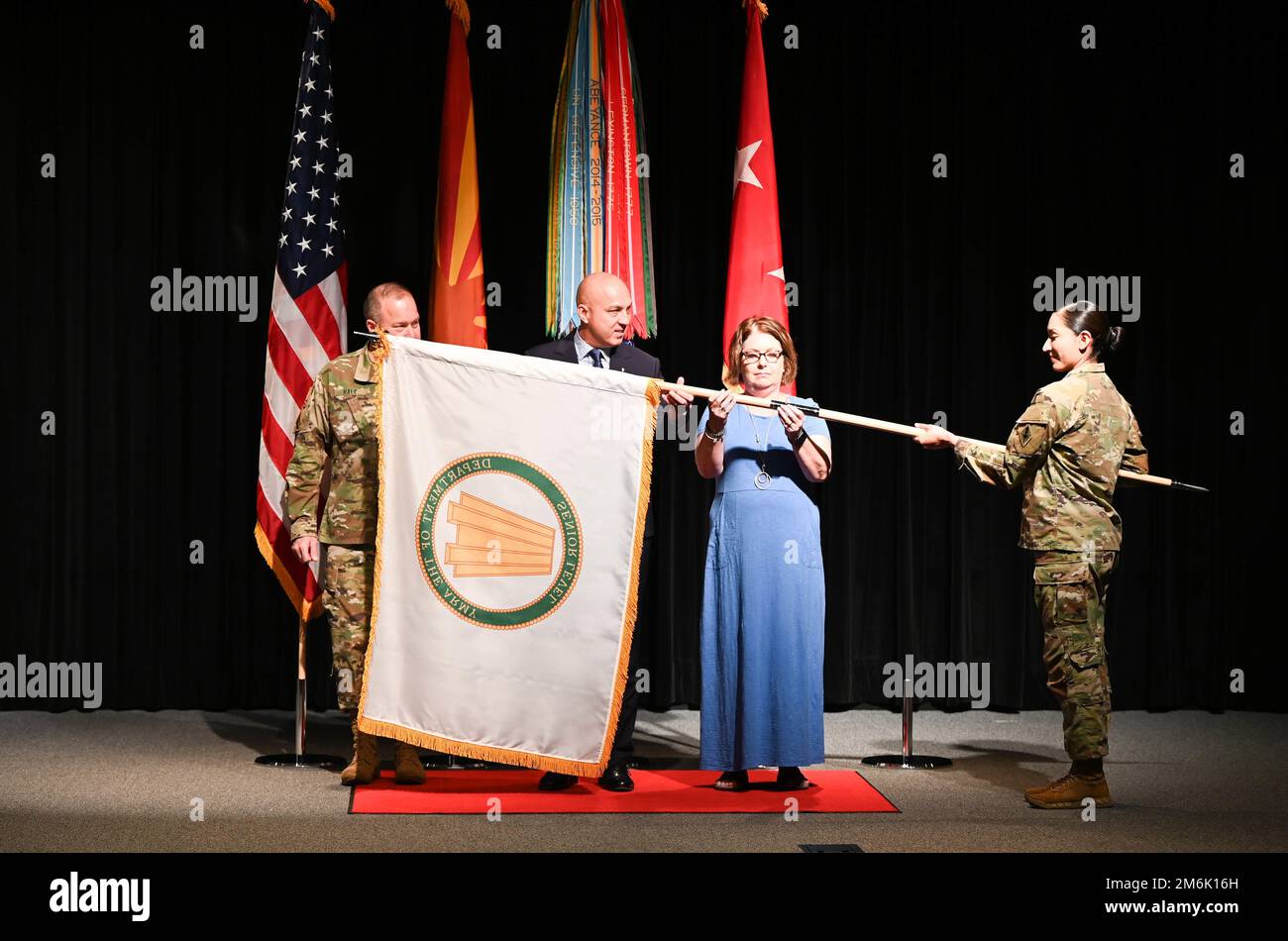 During a ceremony April 29, at Fitch Auditorium Maj. Gen. Anthony R ...