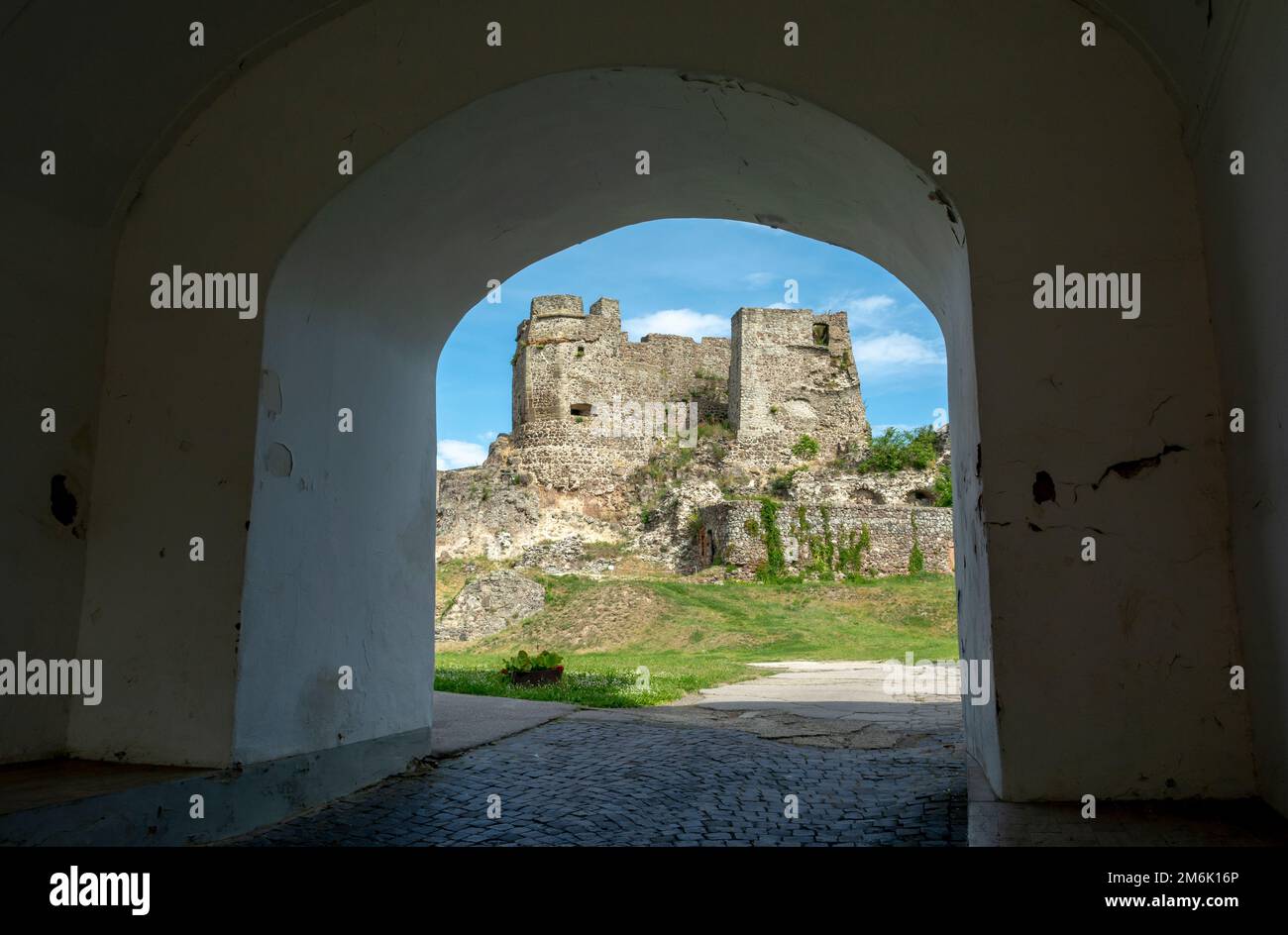 Ruins of the Levice Castle. Levicky hrad, Slovakia Stock Photo - Alamy