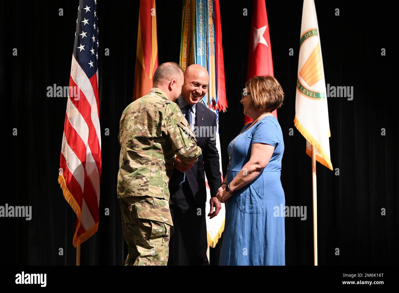 During a ceremony April 29, at Fitch Auditorium Maj. Gen. Anthony R ...
