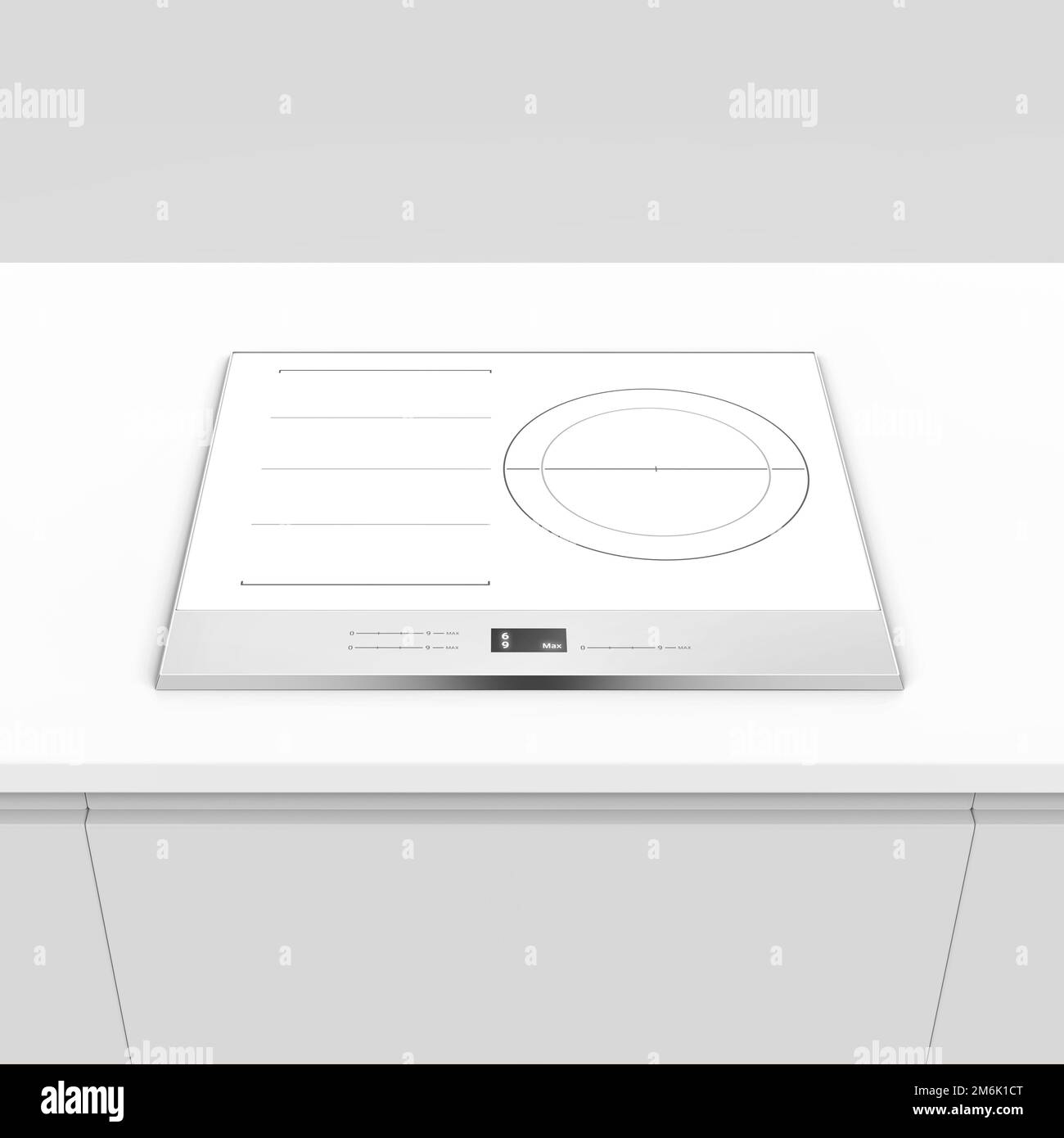 home appliances 3d graphics series induction range Stock Photo - Alamy