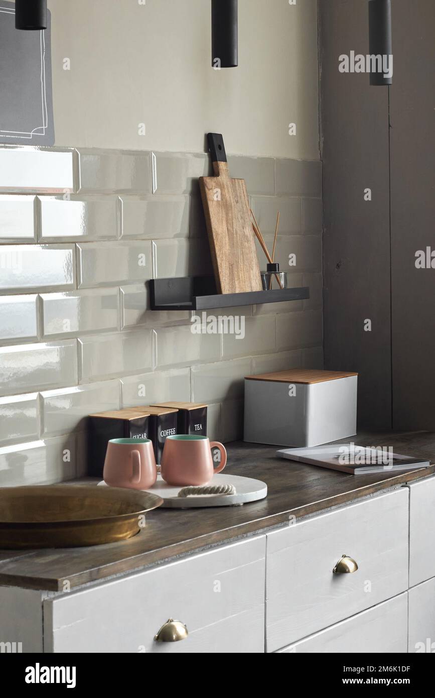Work station kitchen hi-res stock photography and images - Alamy