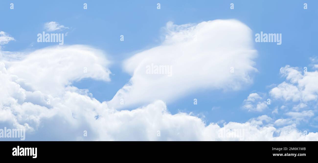 Cloudy sunny sky as abstract background, bright colours, beauty in ...