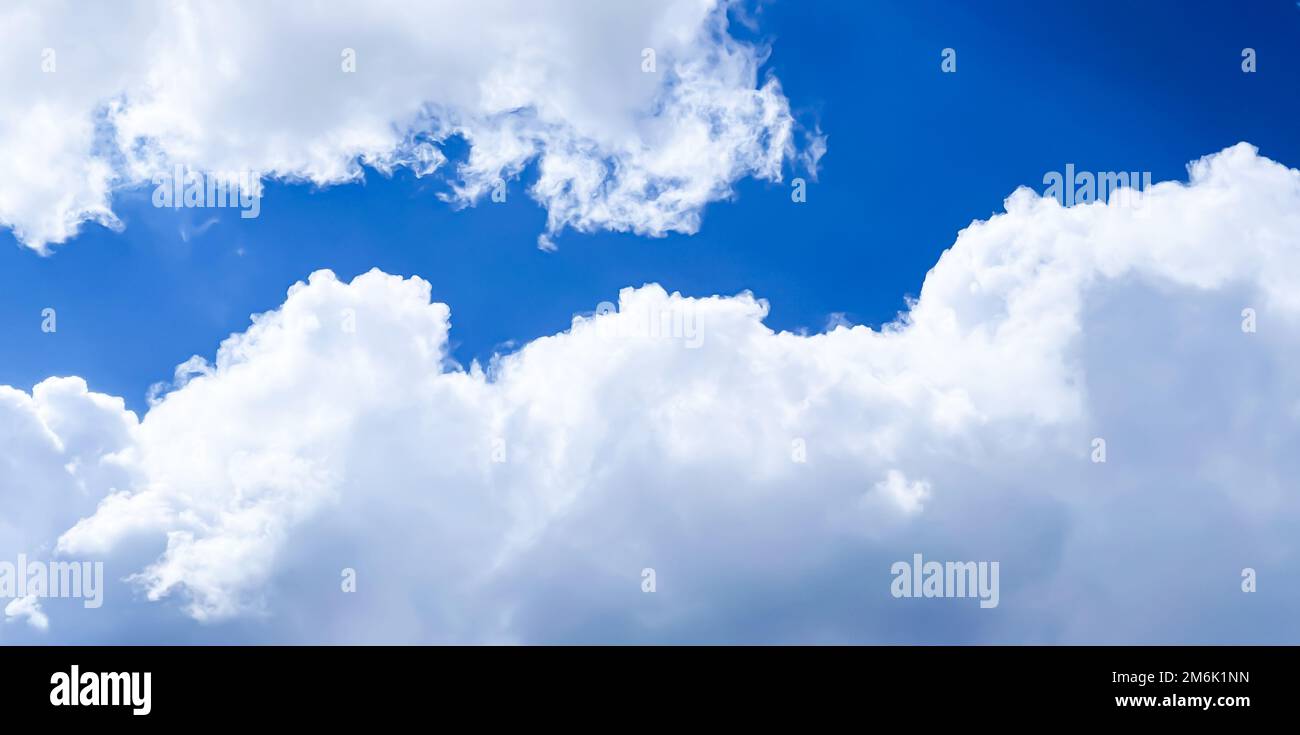 Cloudy sunny sky as abstract background, bright colours, beauty in ...