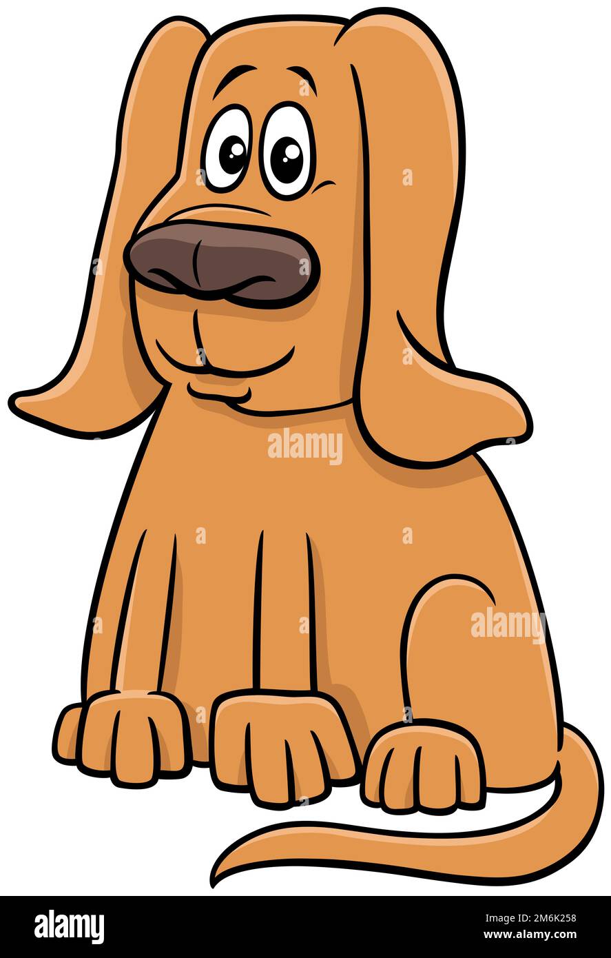 Cartoon funny dog comic animal character Stock Photo - Alamy