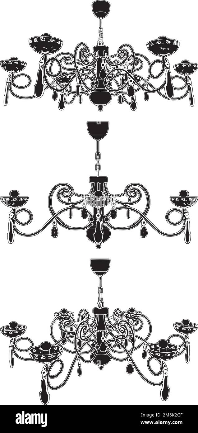 Luster Chandelier Vector Stock Vector Image & Art - Alamy