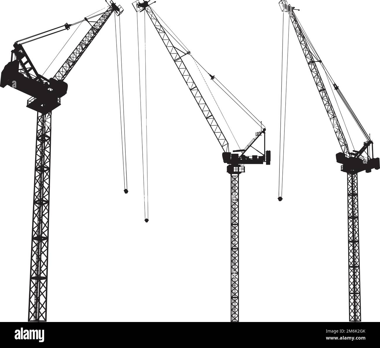 Elevating Construction Crane Vector Stock Vector Image & Art - Alamy