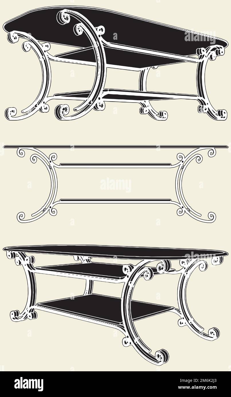 Antique Table Vector Stock Vector Image & Art - Alamy