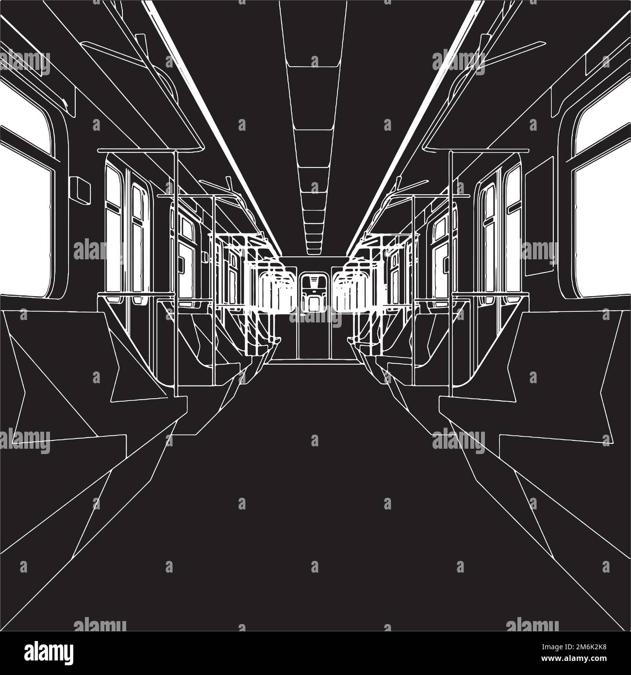 Wagon interior vector vectors hi-res stock photography and images - Alamy