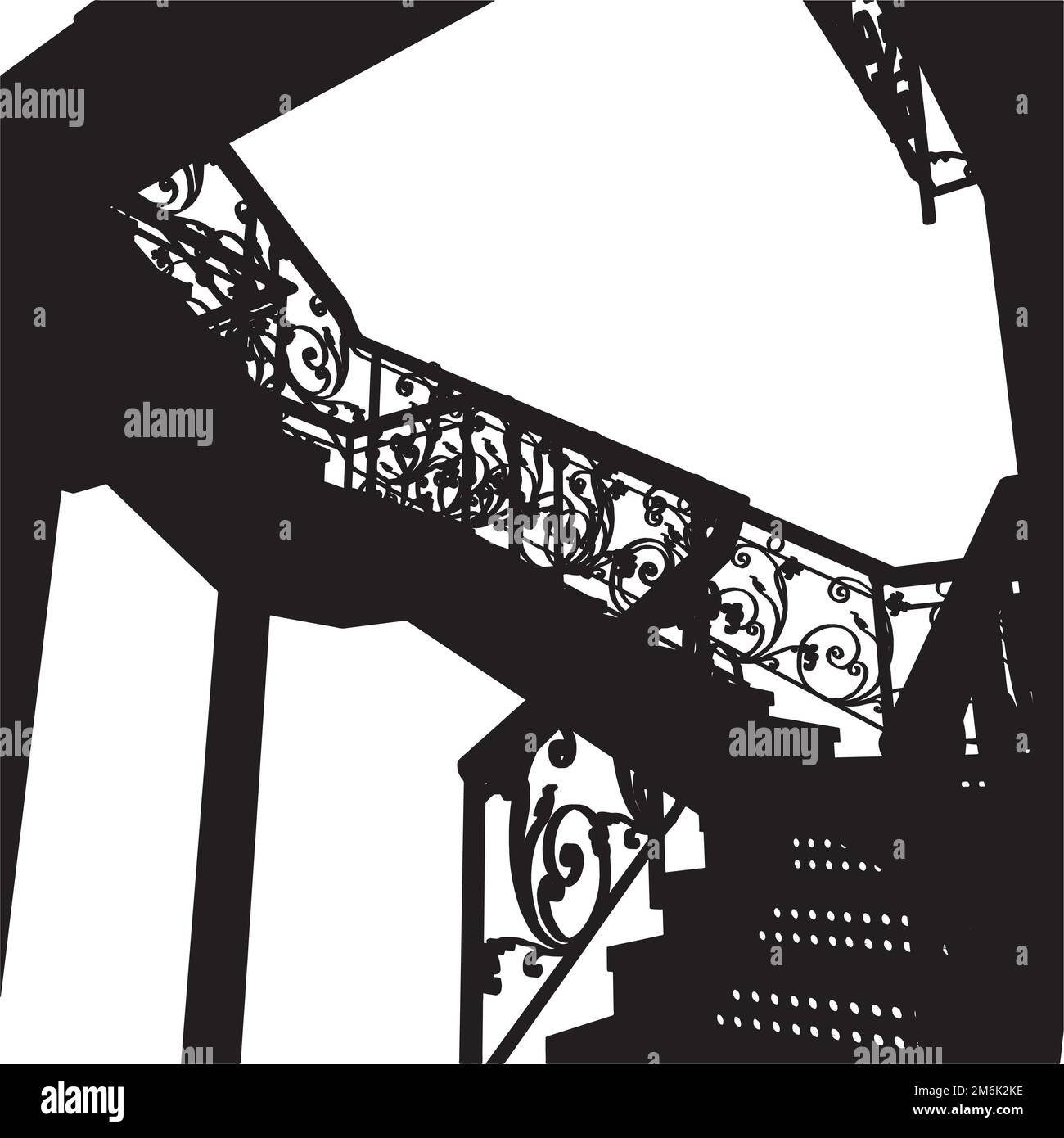 Spiral Staircase Vector Stock Vector Image & Art - Alamy