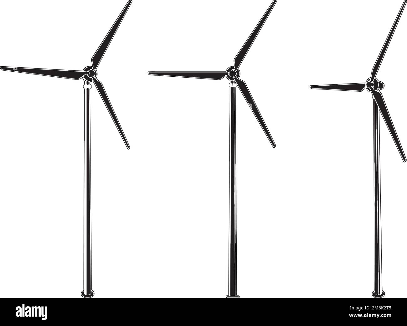 Wind Turbine Vector Stock Vector Image & Art - Alamy